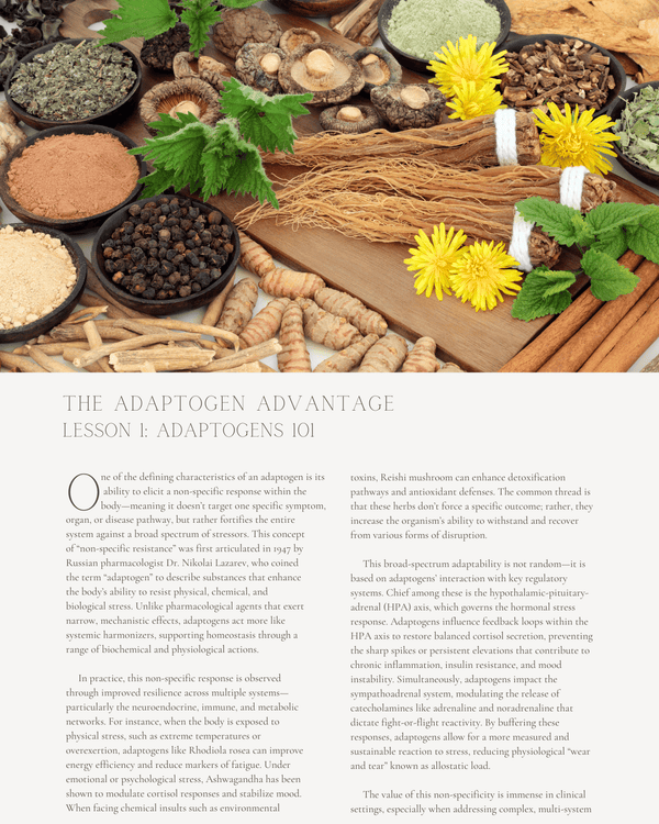 The Adaptogen Advantage: Food-Based Medicine for Mind, Body, and Balan ...