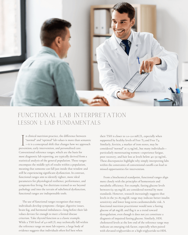 Functional Lab Interpretation: A Dietitian's Guide to Complex Case Ana ...