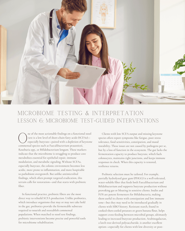 Microbiome Testing & Interpretation: Practical Applications for Nutrit ...